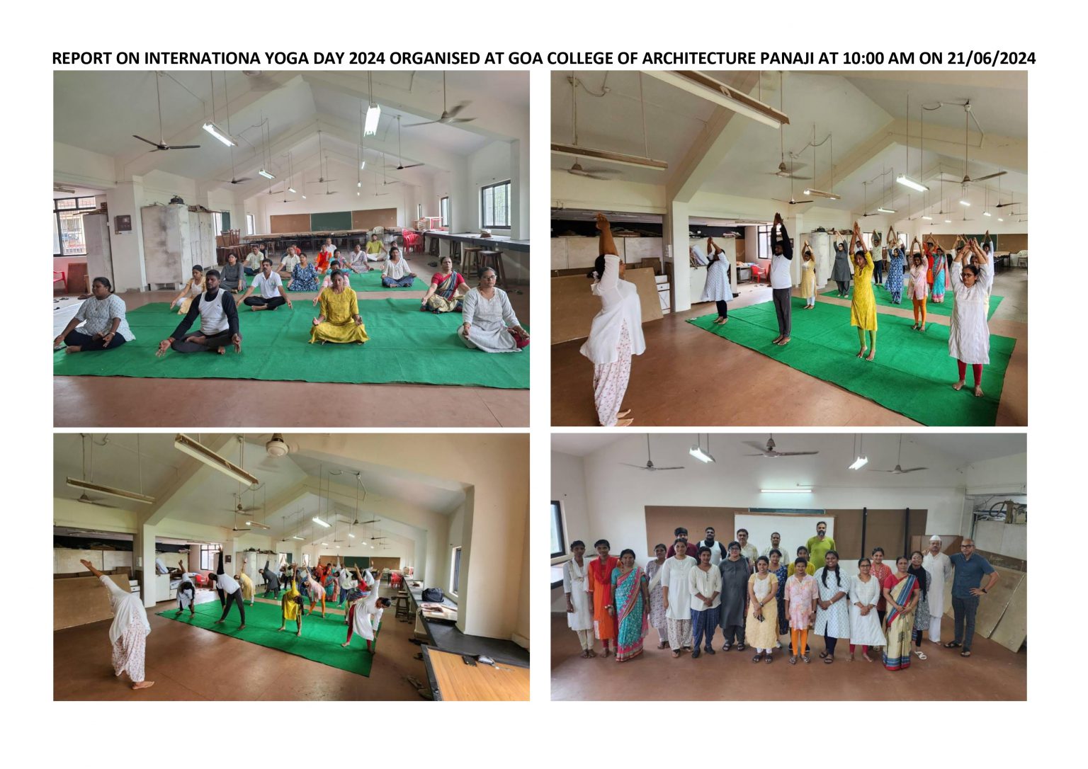 Yoga Day 2024 – Goa College of Architecture